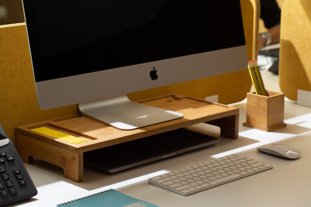 KIRANA BAMBOO MONITOR STAND & DESK ORGANIZER – timberconceptsshop